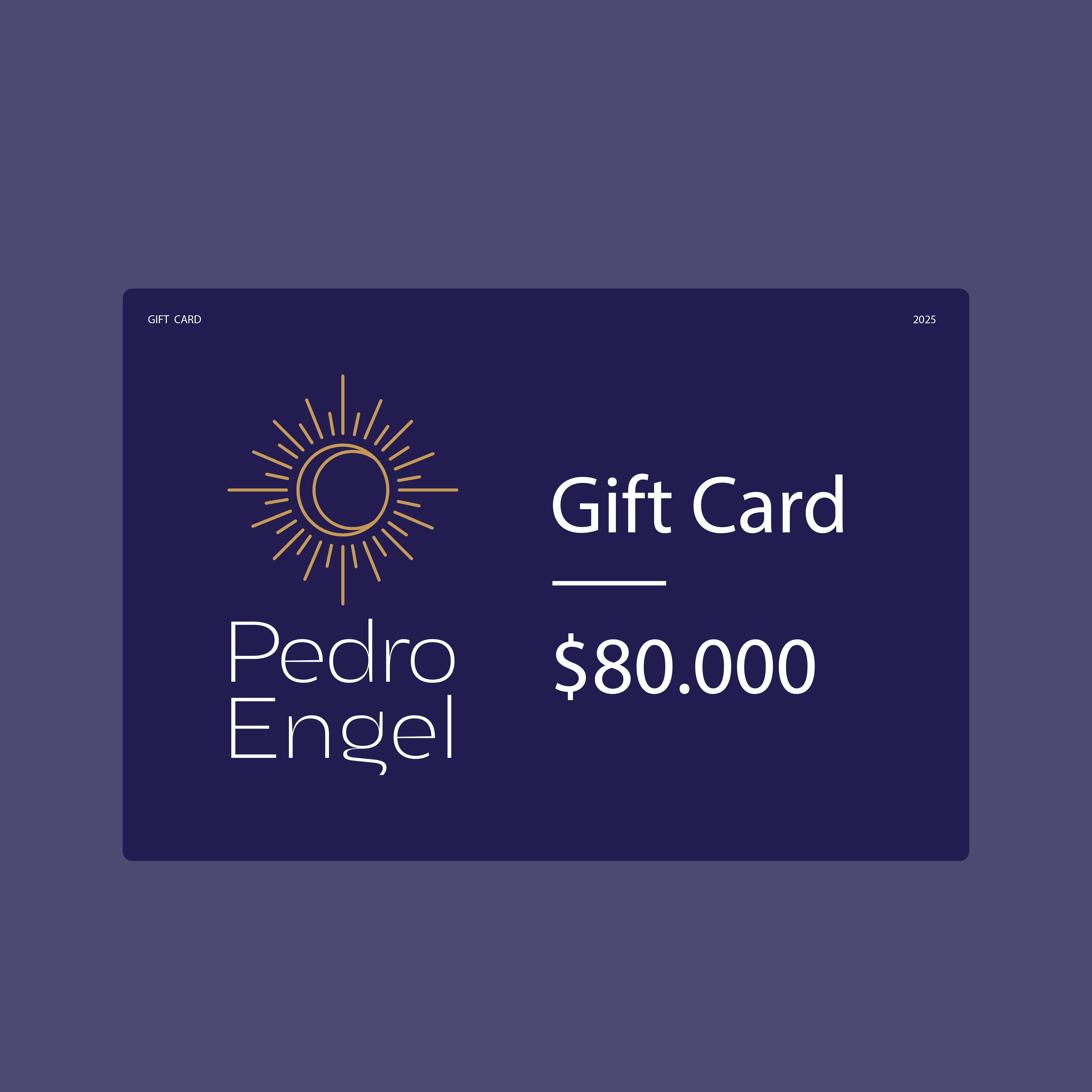 🎁 Gift Card Pedro Engel – Cristales & Joyas